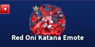 Buy Emote Red Oni Katana Emote Blade Ball 3749749 | itemku