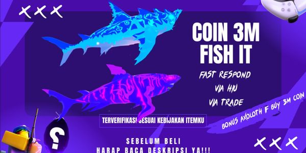 Buy Fish 3M Coin Via Hiu | Fish It | RBL Fish It! 3751814 | itemku