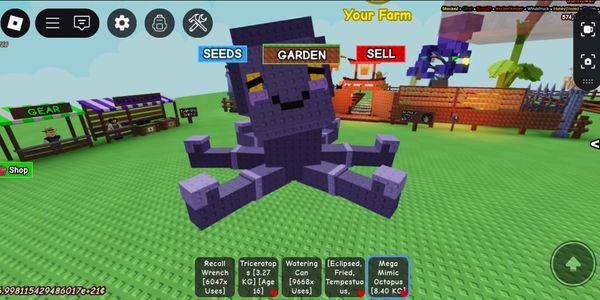 Buy Pets Mega Mimic Octopus - Grow a Garden Grow A Garden 3760404 | itemku