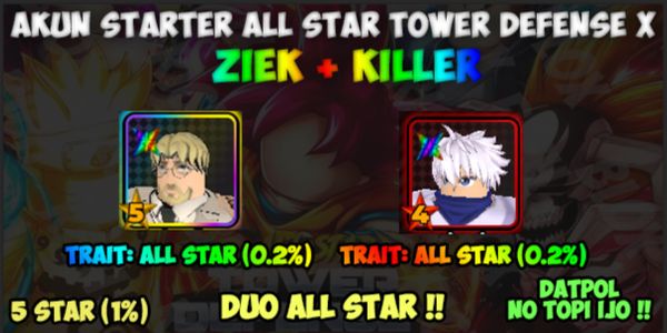 Buy Account Akun Starter ALL STAR Ziek Halfbeast (Zeke) + ALL STAR Killer (Killua) | All Star ...