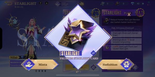 Buy Gift Item (7 Days) Starlight Premium Card Mobile Legends cheapest ...