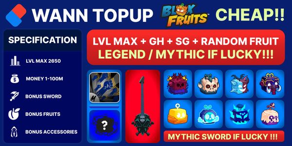 Buy Account Blox Fruit Account LEVEL MAX [GODHUMAN + SKULL GUITAR ...