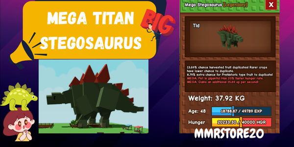 Buy Pets Mega Titan Stegosaurus | Mega Titan Pet Limited | Giant ...