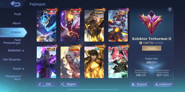 Buy Account MLBB SULTAN ACCOUNT - 2 LEGEND SKINS - 3 COLLECTOR - LANCE ...