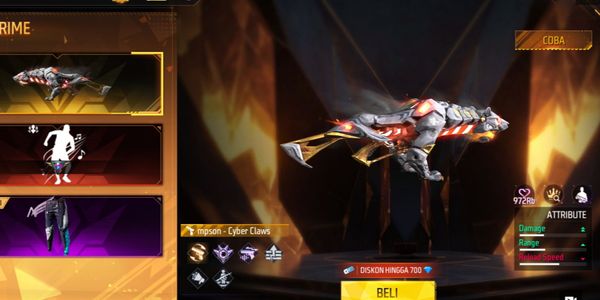 Buy Item Gift Weapon Skin THOMSON - CYBER CLAWS Garena Free Fire ...