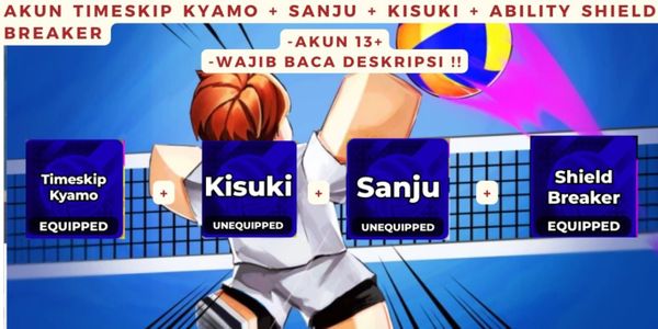 Beli Akun akun timeskip kyamo + sanju + kisuki + ability shield breaker ...