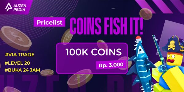 Beli Item Coins 100K Fish It! | Via Ikan Mythic Fish It! Terlengkap dan ...