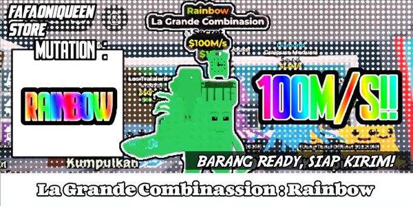 Buy Item Rainbow The Great Combination (100M/S) - Steal A Brainrot ...