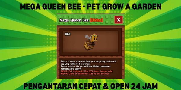 Buy Pets Mega Queen Bee - Grow A Garden Grow A Garden 3784119 | itemku