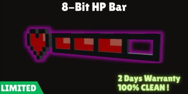 Buy Item 8-Bit HP Bar | Limited | RBL Roblox cheapest May 2026 | itemku