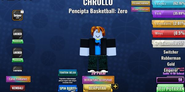 Buy Account Akun Chrollo Basketball Zero Limited Style Basketball: Zero ...