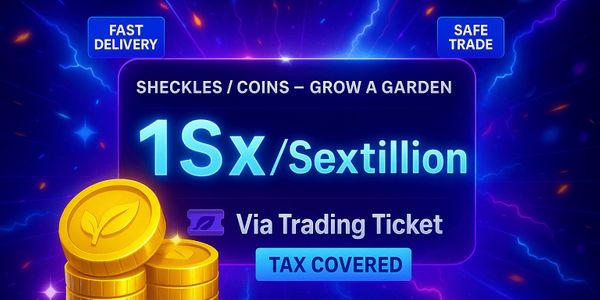 Beli Coins 1Sx (Sextillion) Sheckles/Coins Via Trading Ticket Grow A ...