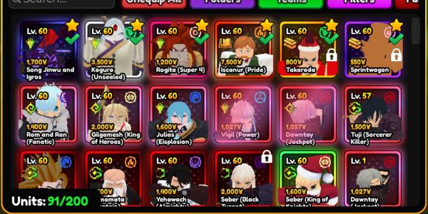 Buy Account Akun [4 Vanguards + 5 Monarch] Vanguard SJW Monarch ...