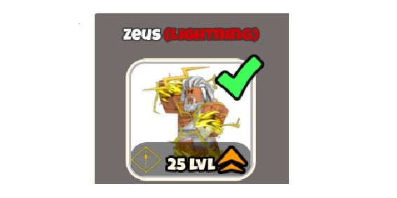 Buy Item Zeus Lv 25 Mod Lightning - Units Battlegrounds Roblox 3791678 ...