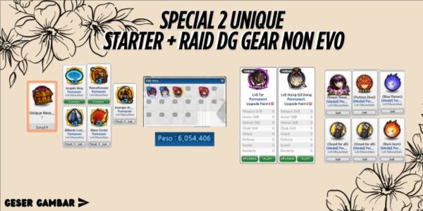 Beli Akun Starter 2 Unique Hero Spesial [Baca Deskripsi] Lost Saga ...