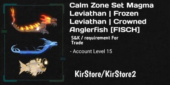 Beli Fish Calm Zone Set/Bundle Magma Leviathan | Frozen Leviathan ...