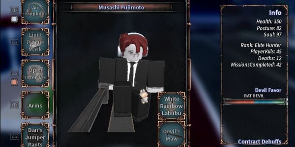 Buy Item Roblox Devil Hunter | Account Min-maxed + Leveled / Progressed ...