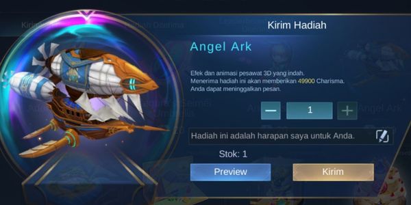 Beli Gift Item Angel Ark Mobile Legends Terlengkap dan Termurah April ...