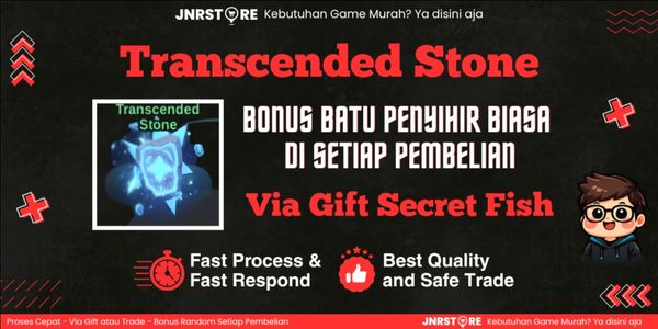 Beli Item Transcended Stone Fish It! Termurah Mei 2026 | itemku