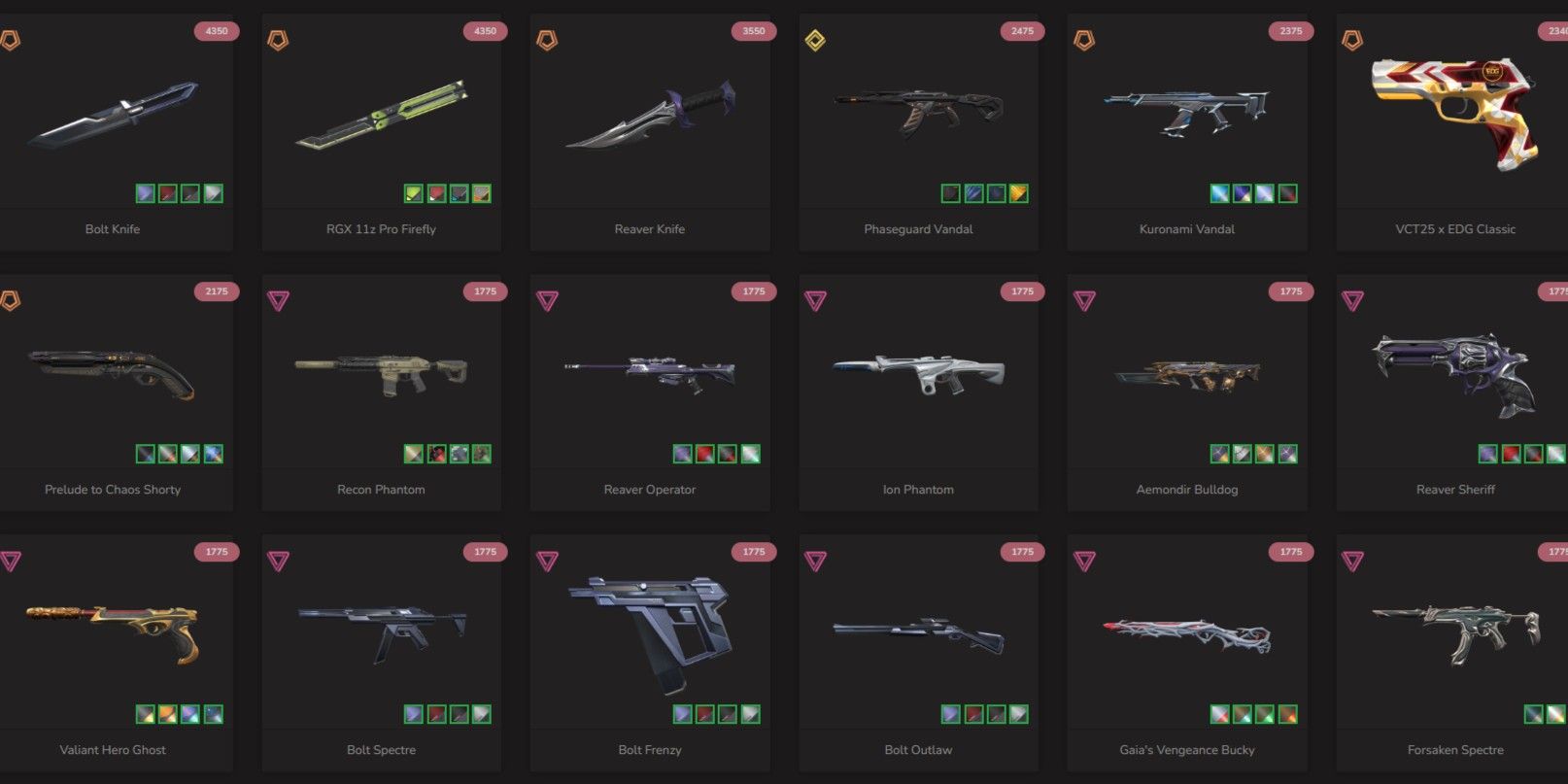 Buy Account AP / PHASEGUARD KURONAMI VANDAL / BOLT PHANTOM / VALIANT ...