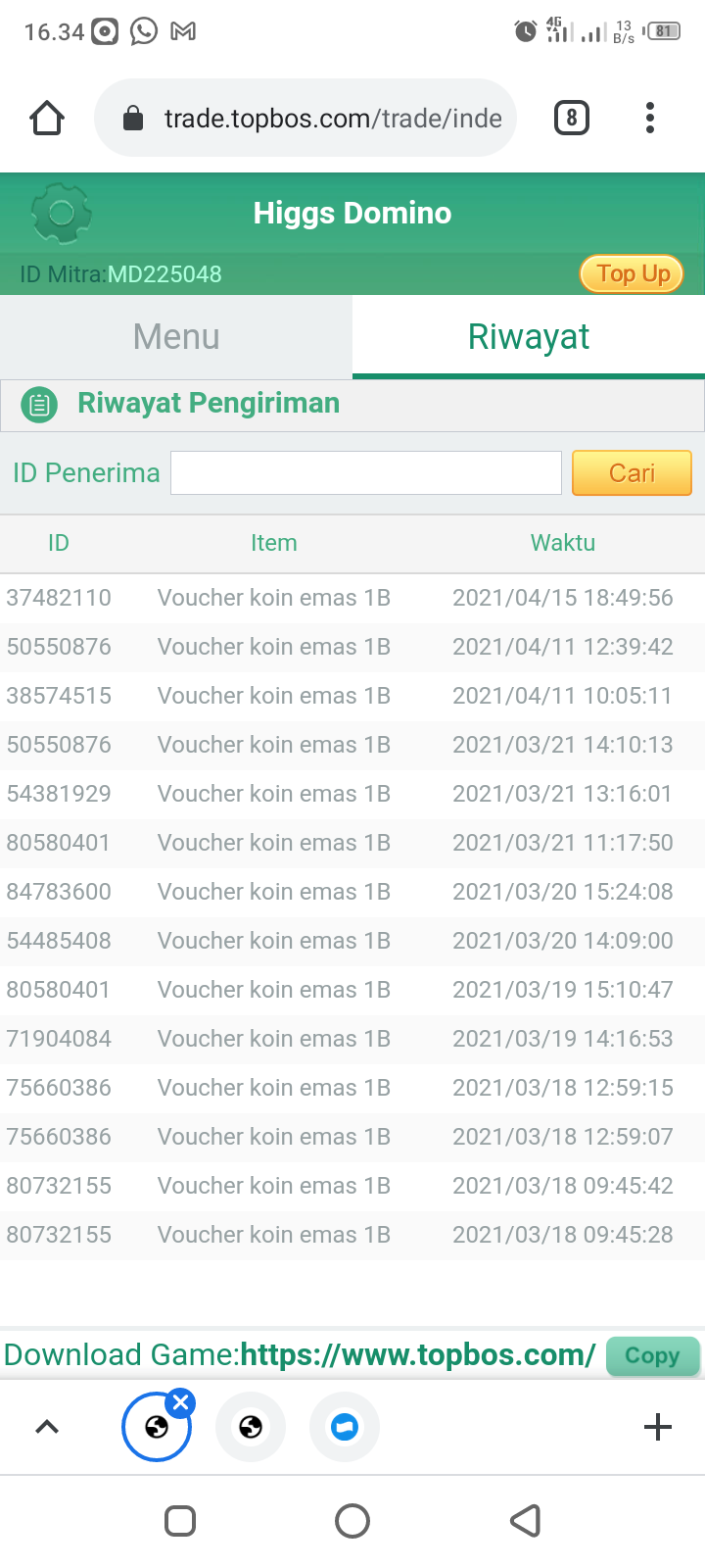 Beli Produk di Warung chip MD Terlengkap Februari 2025 | itemku