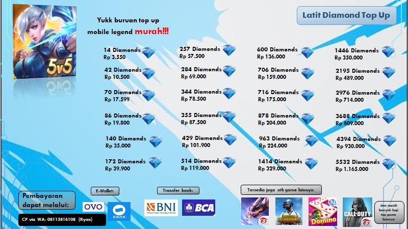 Beli Produk di Domino Chips Terlengkap Maret 2024 | itemku